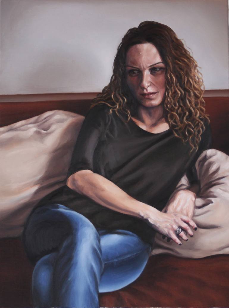 Not here Painting by Iulia Comsa | Saatchi Art