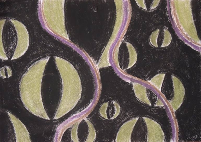 The cat eyes paranoia Drawing by Igor Prince Dorian Frolov | Saatchi Art