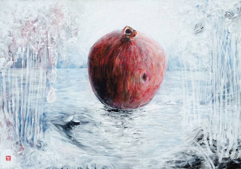 Pomegranate Painting by Oleksandr Adariukov | Saatchi Art