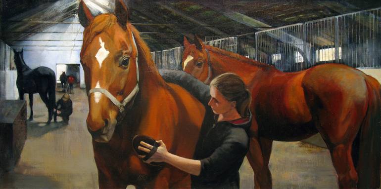 Stable Painting by Victoria Kutukova | Saatchi Art