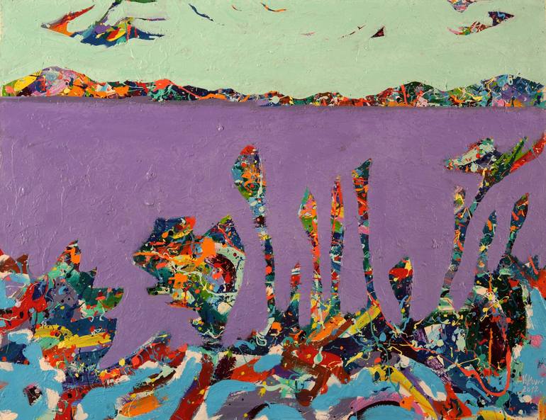 Remembering Summer Painting by Davor Vukovic | Saatchi Art