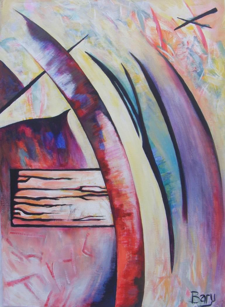 He Who Flew Away Painting by Svenja Bary | Saatchi Art