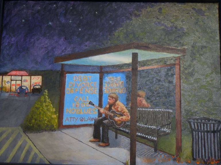 Blues Painting by Gregory Morrill | Saatchi Art