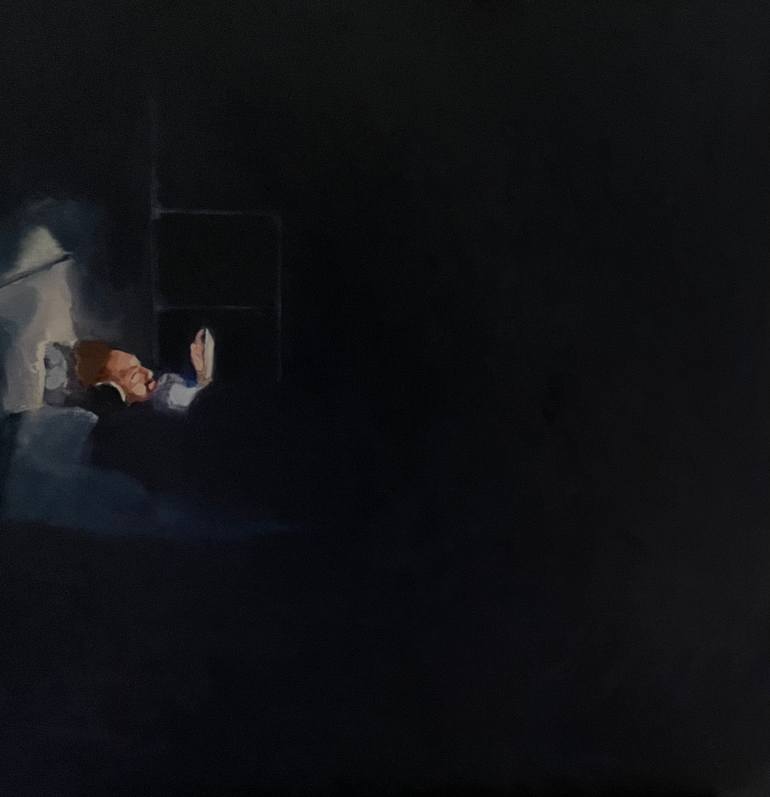 The Nightwatcher Painting by Agnieszka Głębicka | Saatchi Art