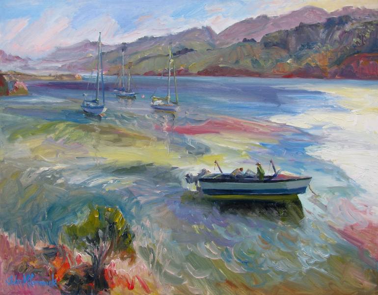 Oystermen Painting by John Mccormick | Saatchi Art