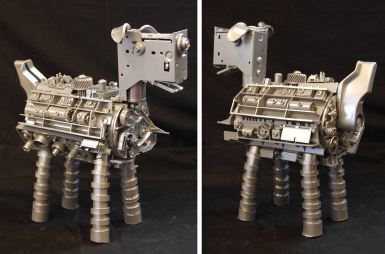 Jimmy the Robot Dog Sculpture by Joyce Hiromi Taniguchi | Saatchi Art