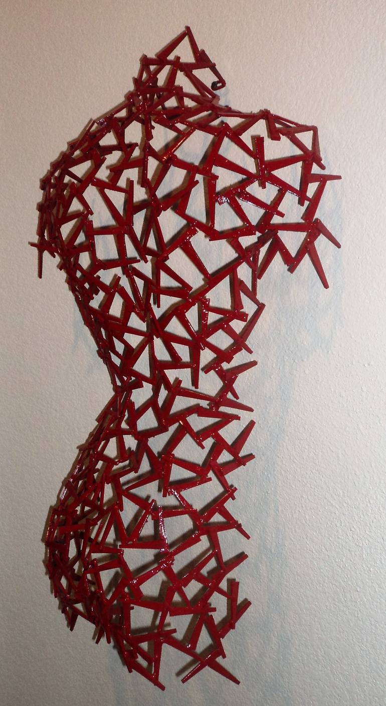 SHY GIRL RED body Sculpture Signed with a COA Corey Ellis Sculpture by ...