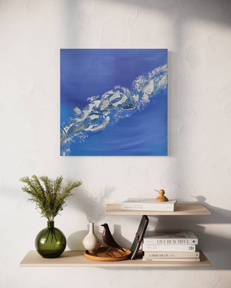 Silver Fish Painting by Dinara Omarova | Saatchi Art