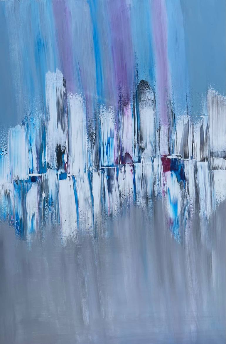 Lights in The City Painting by Dinara Omarova | Saatchi Art