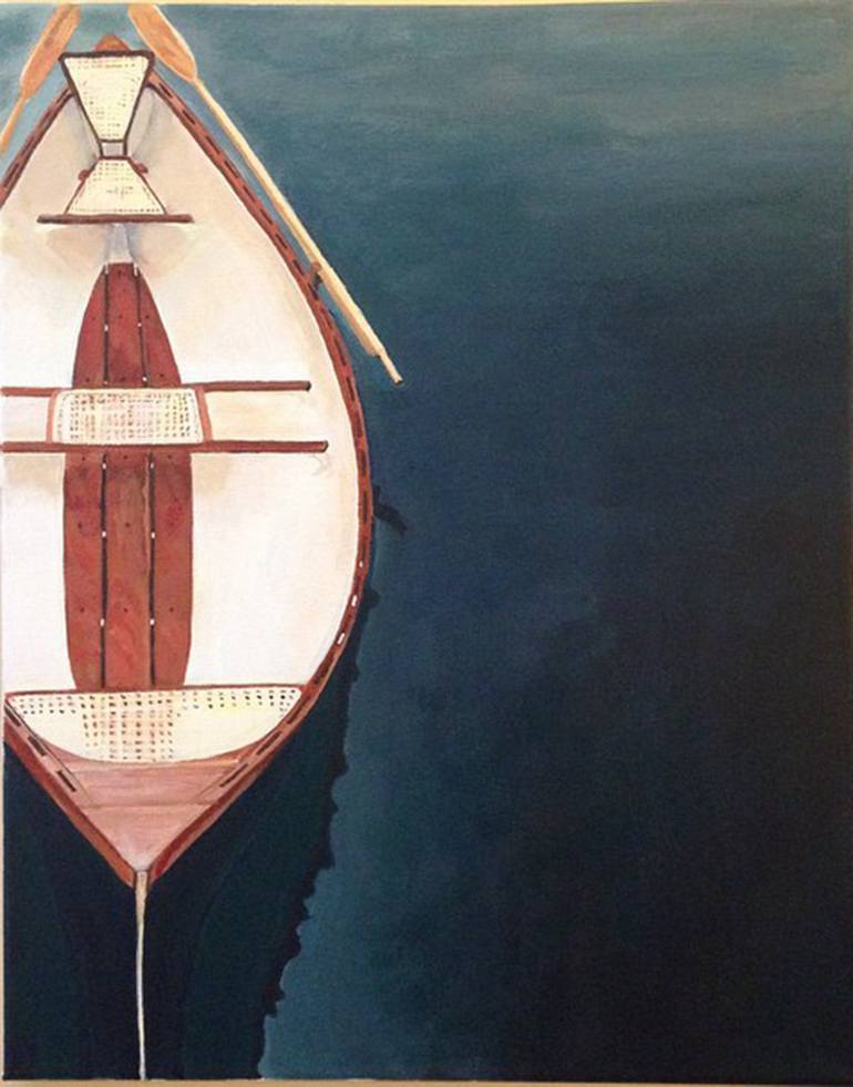 White Dory Painting by Lauri Jones | Saatchi Art