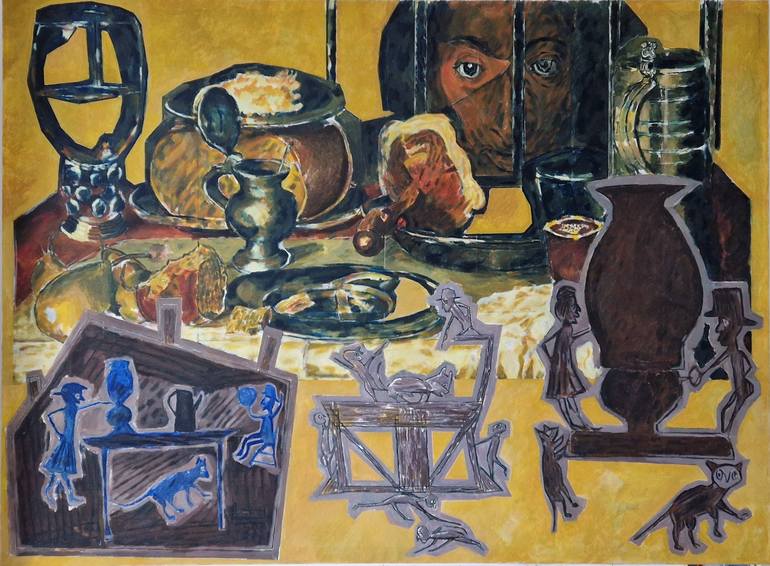 Poverty Painting by Mark Brogan | Saatchi Art