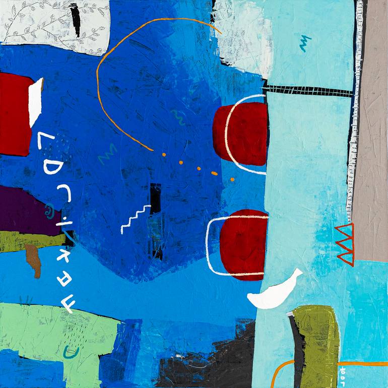 Azure myth Painting by Hyunah Kim | Saatchi Art