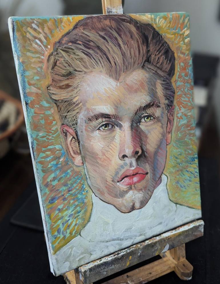Franklin Painting by Scott Heaton | Saatchi Art