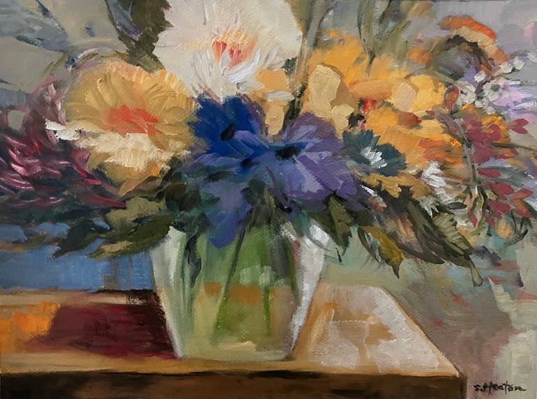 Still with Flowers Painting by Scott Heaton | Saatchi Art