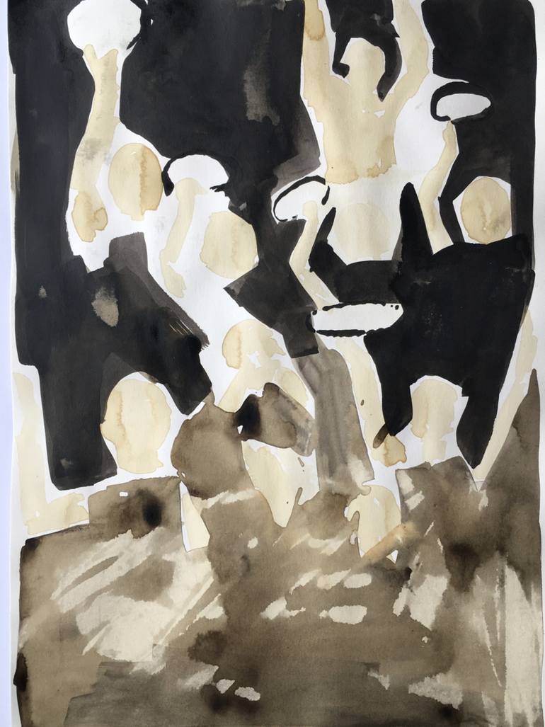 The Crowd (Amália Rodrigues visits Lourenço Marques) Drawing by Maimuna ...