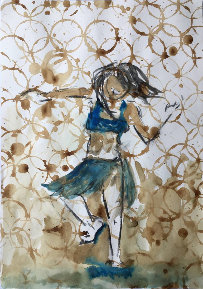 Dancing Marrabenta Drawing by Maimuna Adam | Saatchi Art