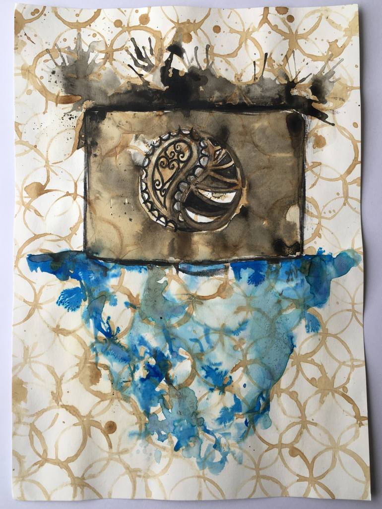Floating Baggage Painting by Maimuna Adam | Saatchi Art