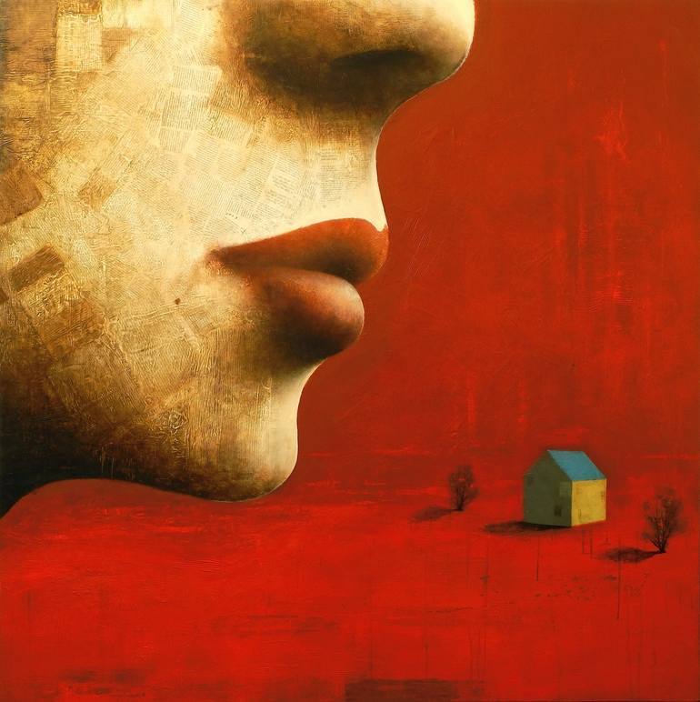 LA LLEGADA Painting by FERNANDO ADAM | Saatchi Art