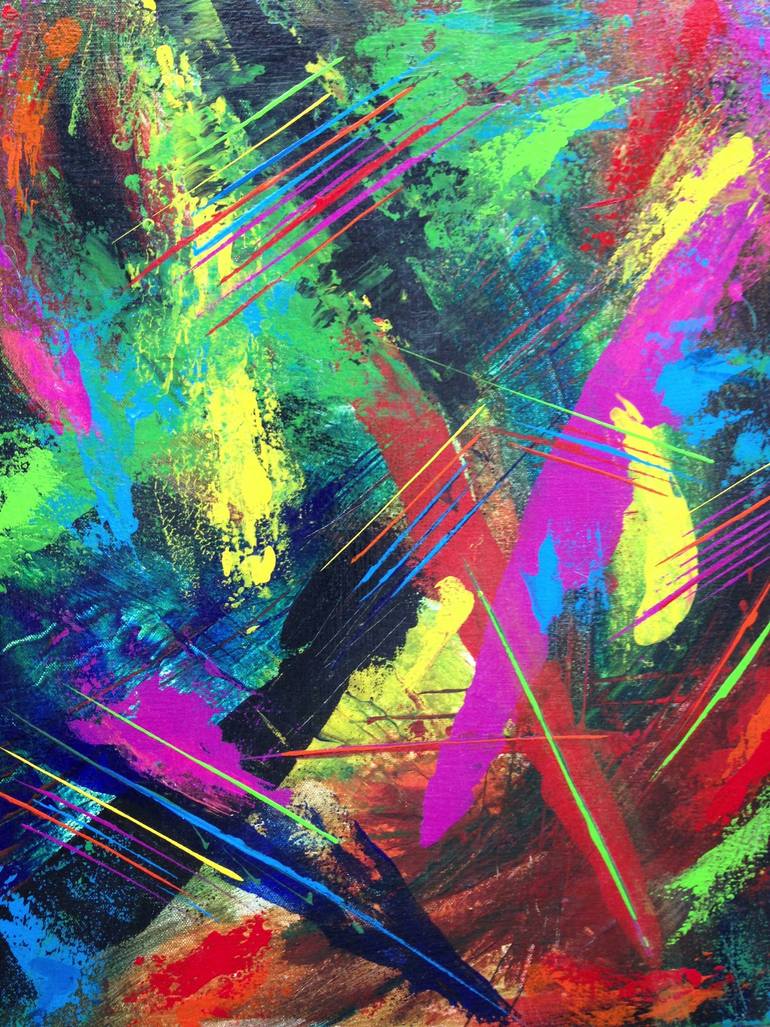 Night on Fire III Painting by Robert Cooke | Saatchi Art