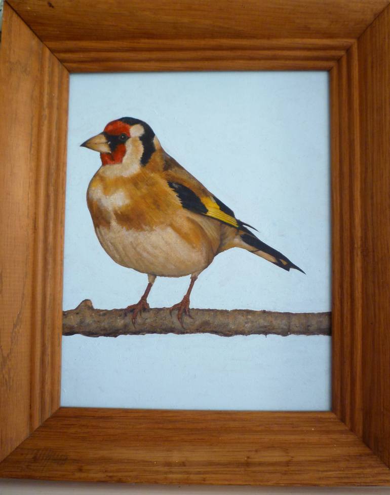 Goldfinch Painting by Christopher James | Saatchi Art