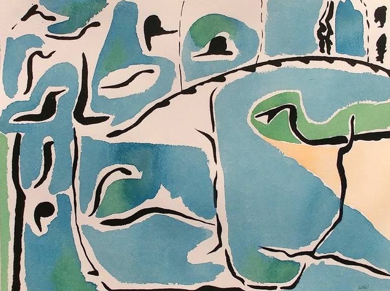 Blue after Paul Klee Painting by Jennifer Wiggs | Saatchi Art