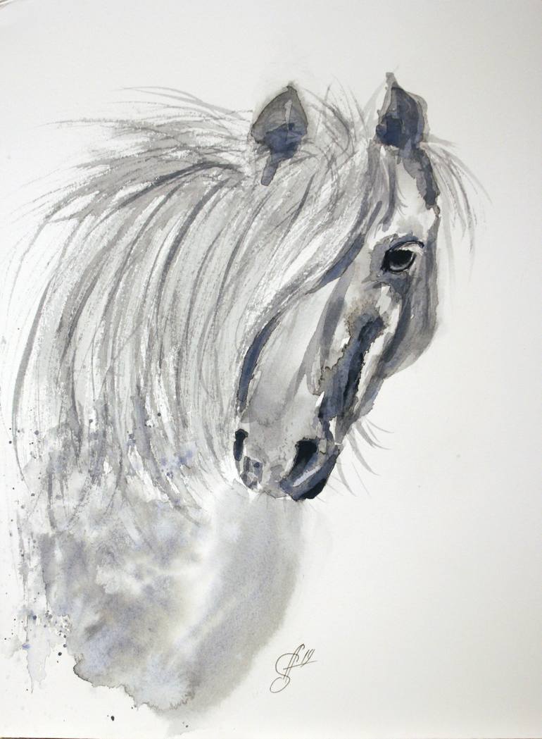 Horse III / Welsh Pony Painting by Svetlana Samovarova | Saatchi Art