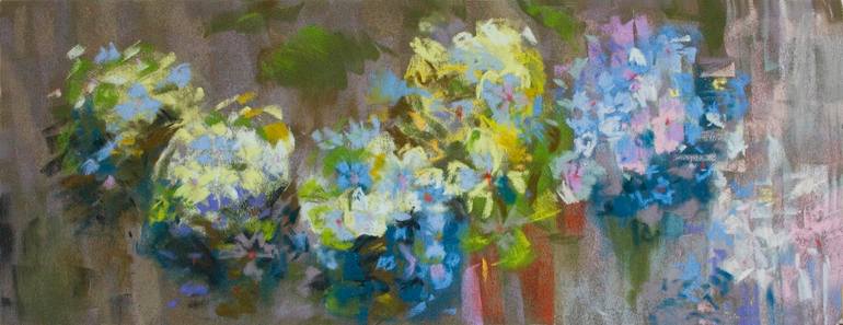 Hydrangeas Drawing by Emma Perring | Saatchi Art