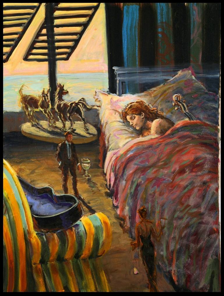 Her Dreams Painting by Jim Gingerich | Saatchi Art