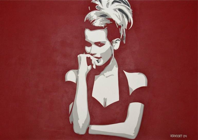 Claudia Painting by Luc Vervoort | Saatchi Art