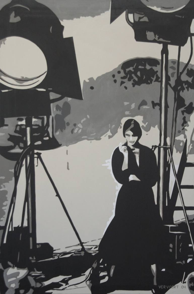 Photoshoot Painting by Luc Vervoort | Saatchi Art