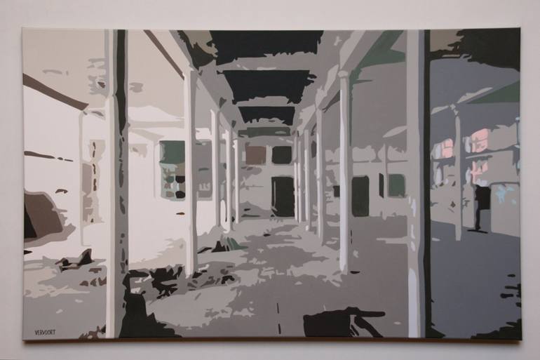 People On The Move Painting by Luc Vervoort | Saatchi Art