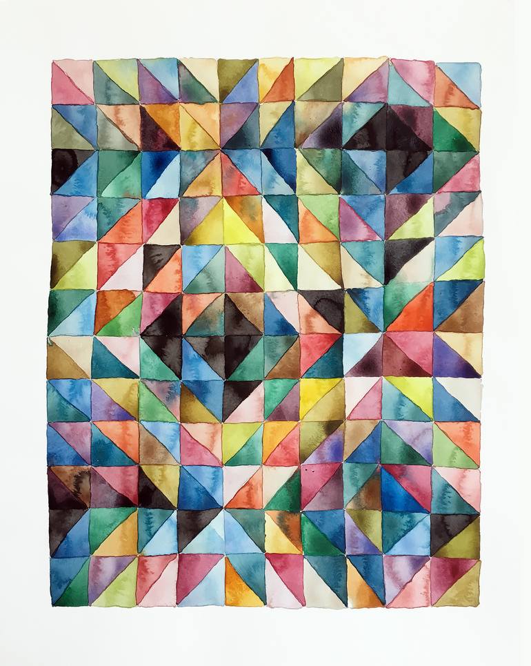 Half Square Triangle Painting by Scott Idleman | Saatchi Art