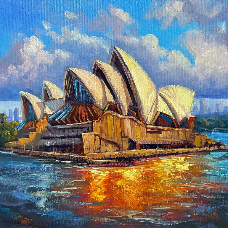 Afternoon Light on Sydney Opera House Painting by Christopher Vidal ...