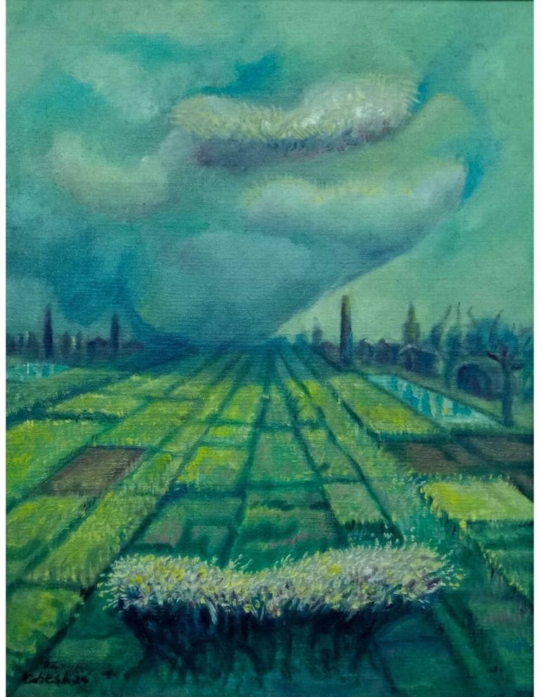 The Social Landscape ( Clouds & Agricultural industries ) Painting by ...