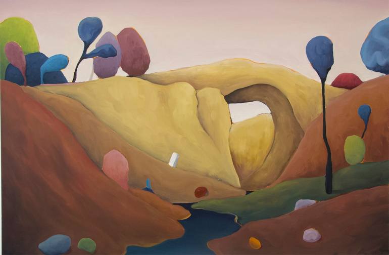 Earth Bridge Painting by Max Berry | Saatchi Art