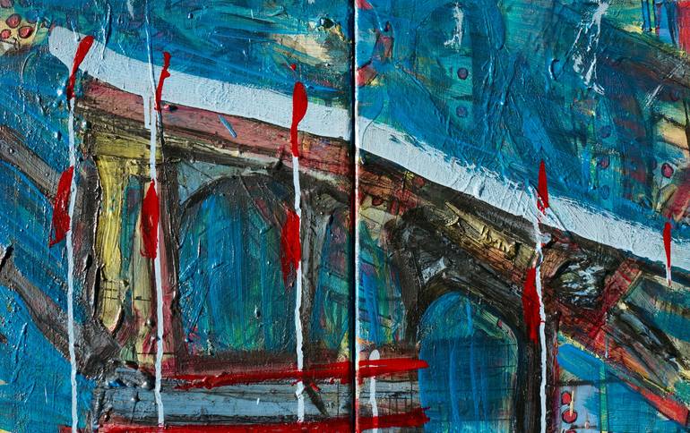 Bridge Section Detail I and II Painting by Watt Locklear | Saatchi Art