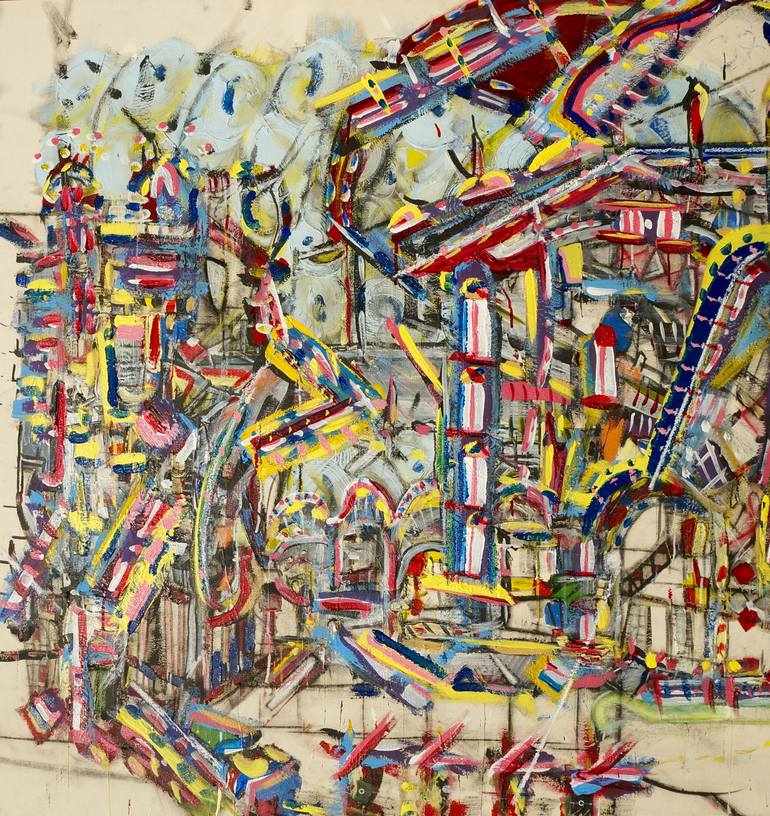 Urban Street Section Painting by Watt Locklear | Saatchi Art