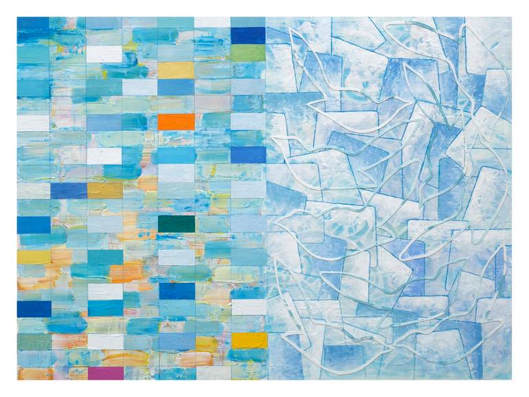 Abstract Painting with Ghosts Painting by George Mckim | Saatchi Art