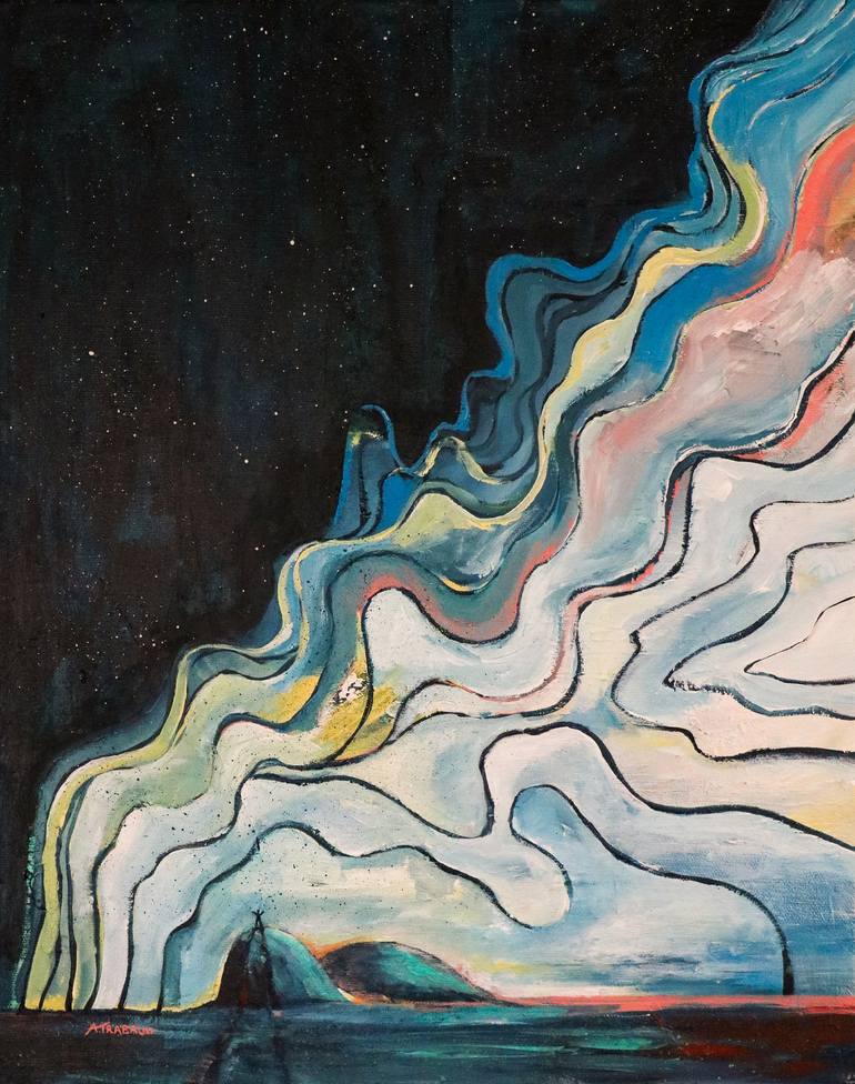 Abstract lines Painting by Aurelie Tbd | Saatchi Art