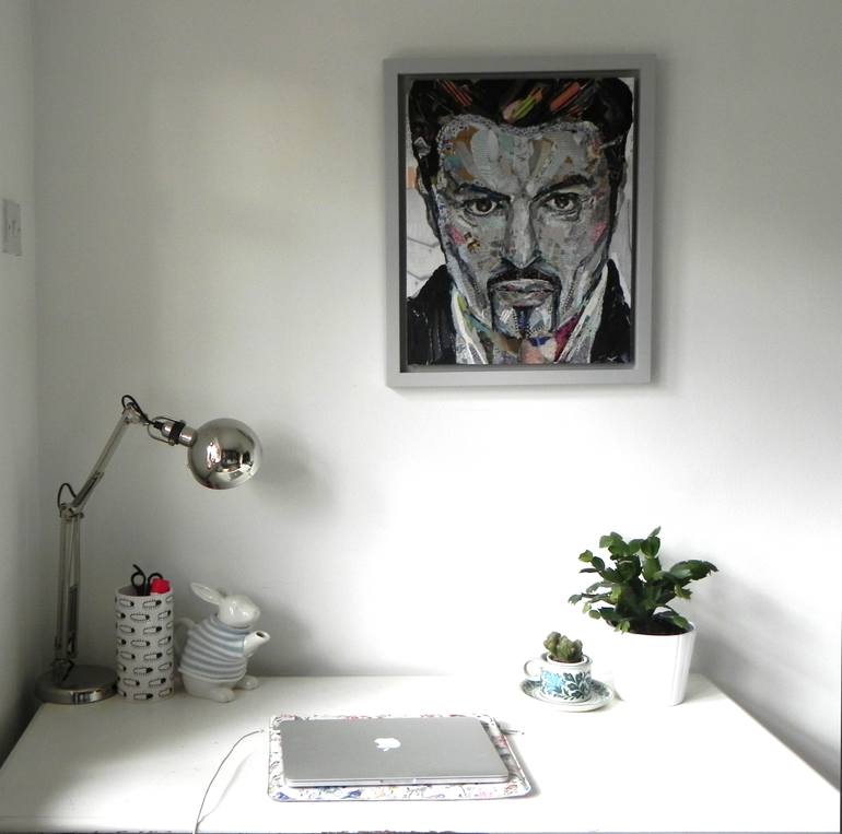 I'm Your Man (George Michael) Collage by Danielle Vaughan | Saatchi Art