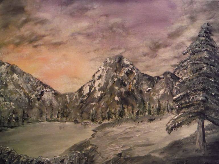 Frozen Lake Painting by Michael Quist | Saatchi Art