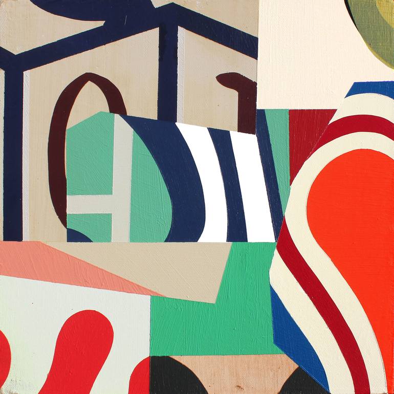 Formal Abstraction (Competing Contours) Painting by William LaChance ...