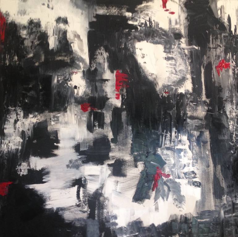 the many faces of man Painting by Lisa Jamieson | Saatchi Art