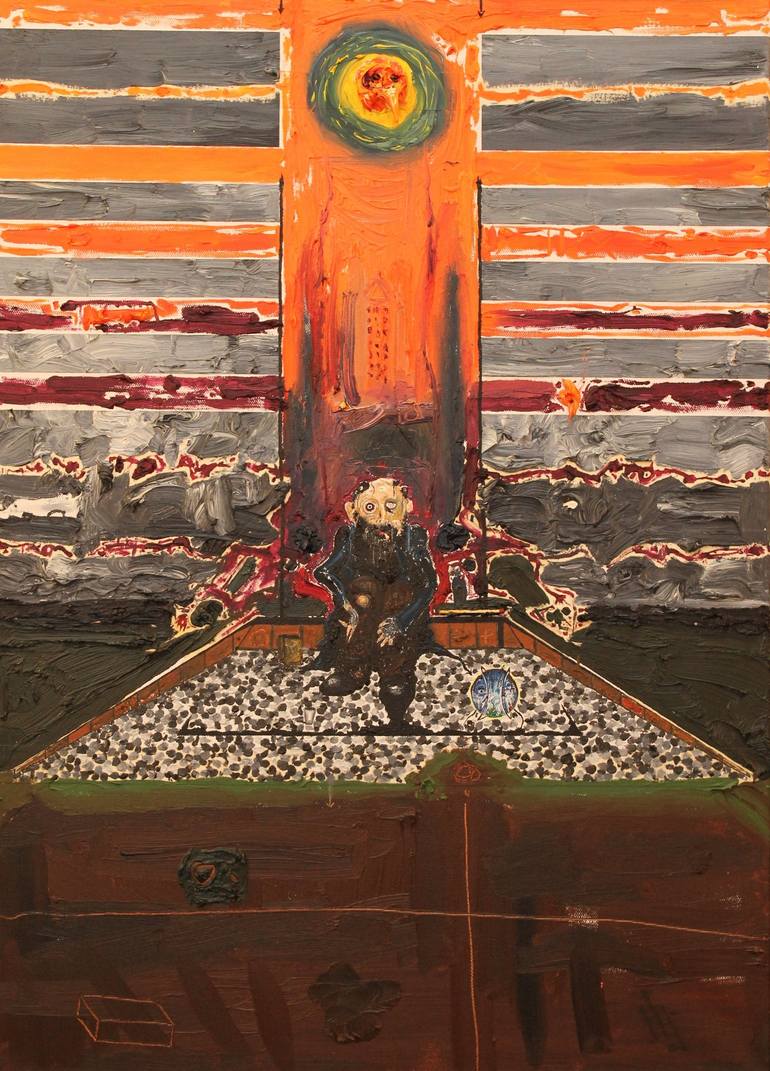 The Watcher Painting by Kyle A Piat | Saatchi Art