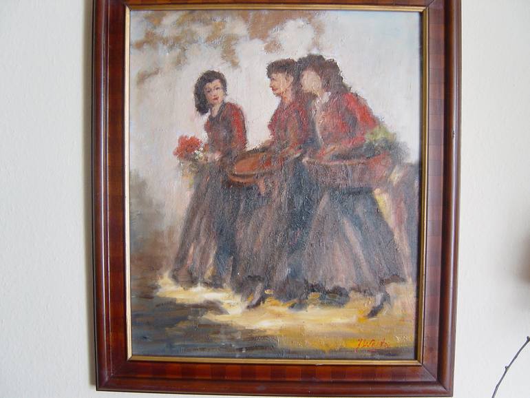 Girlfriends Painting by Max Waitz | Saatchi Art