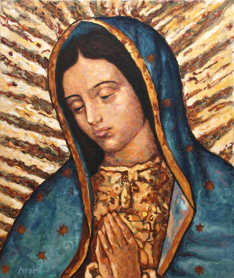Nuestra Señora de Guadalupe Painting by Arami Arami | Saatchi Art