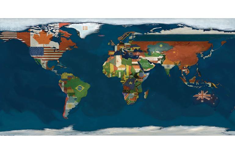 World Political Map Photography by Dimitris Hantzantonakis | Saatchi Art