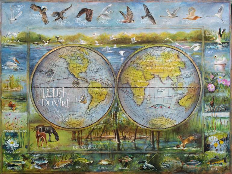 Delta Dunării Painting by vali irina ciobanu | Saatchi Art