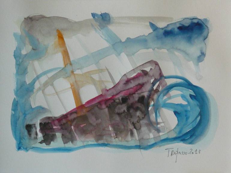 mare in tempesta Painting by giuseppe trapasso | Saatchi Art