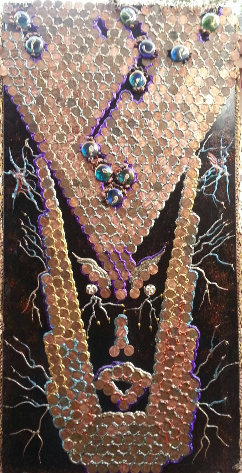 A Penny for Your Thoughts Collage by mary sargent | Saatchi Art